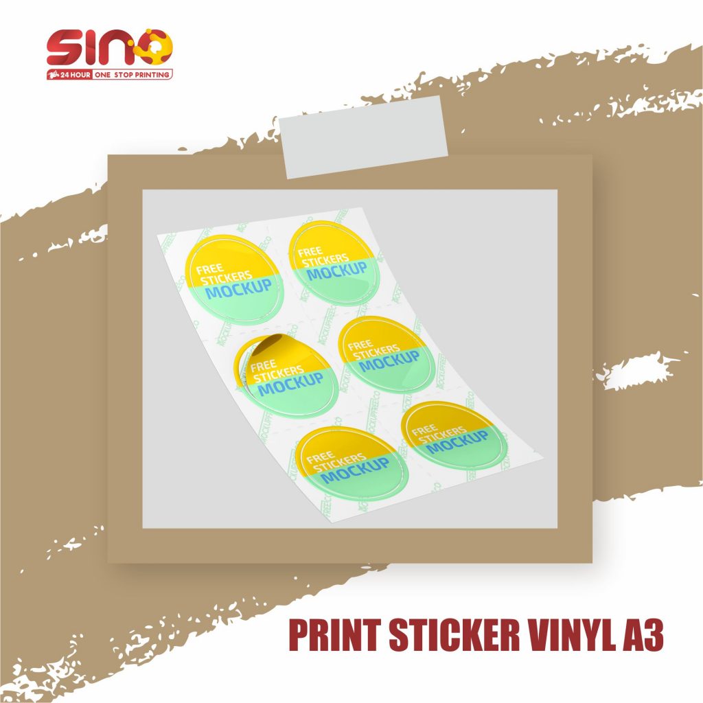 Print Stiker Vinyl A3 - Sino Printing